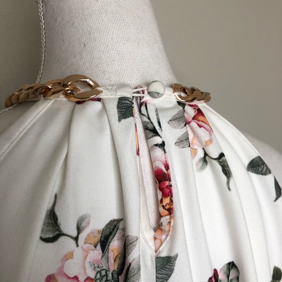 Tops | Floral Chain Halter Top | Poshmark